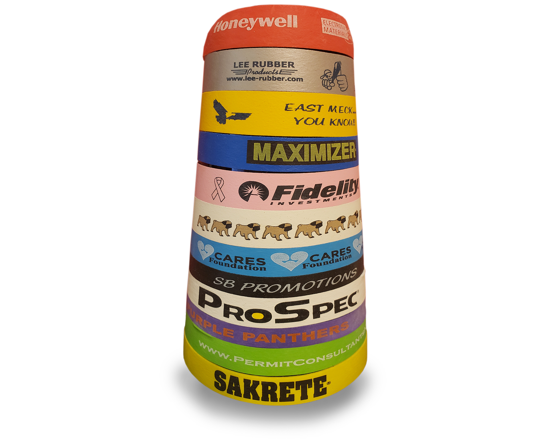 Printed & Photo Bands | Lee Rubber Products | Quality Rubber Bands